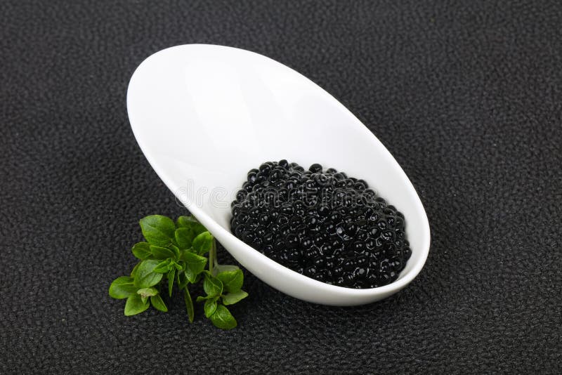 Luxury Black Caviar stock image. Image of caviar, healthy - 142165075