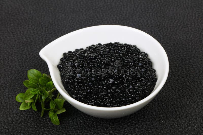 Luxury Black Caviar stock photo. Image of background - 156507478