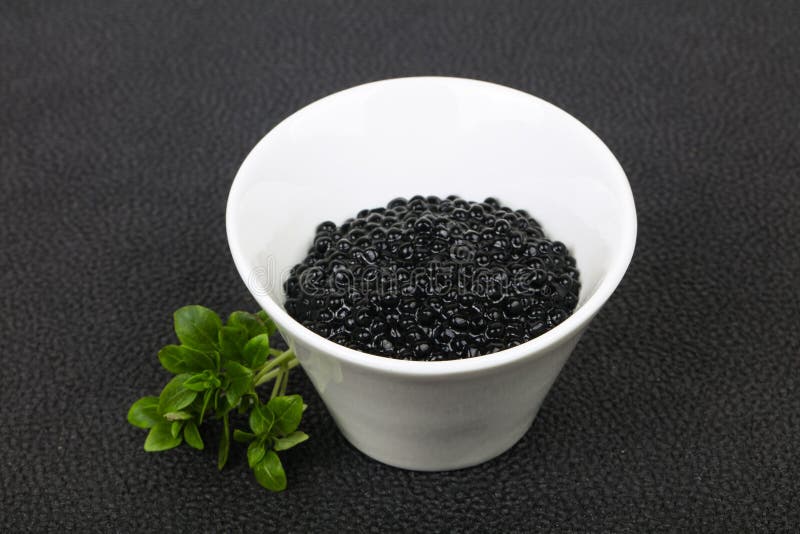 Luxury Black Caviar stock photo. Image of delicacy, healthy - 180170668