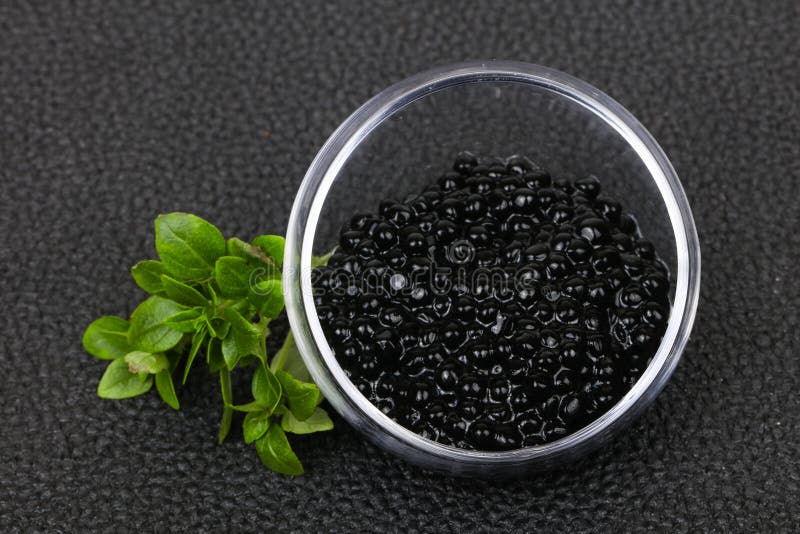 Luxury Black Caviar stock photo. Image of seafood, color - 190215548