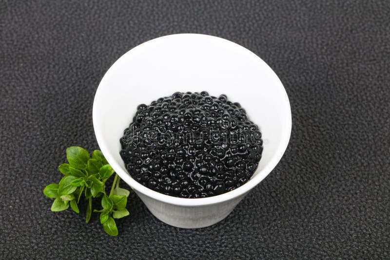Luxury Black Caviar stock image. Image of macro, color - 197641561