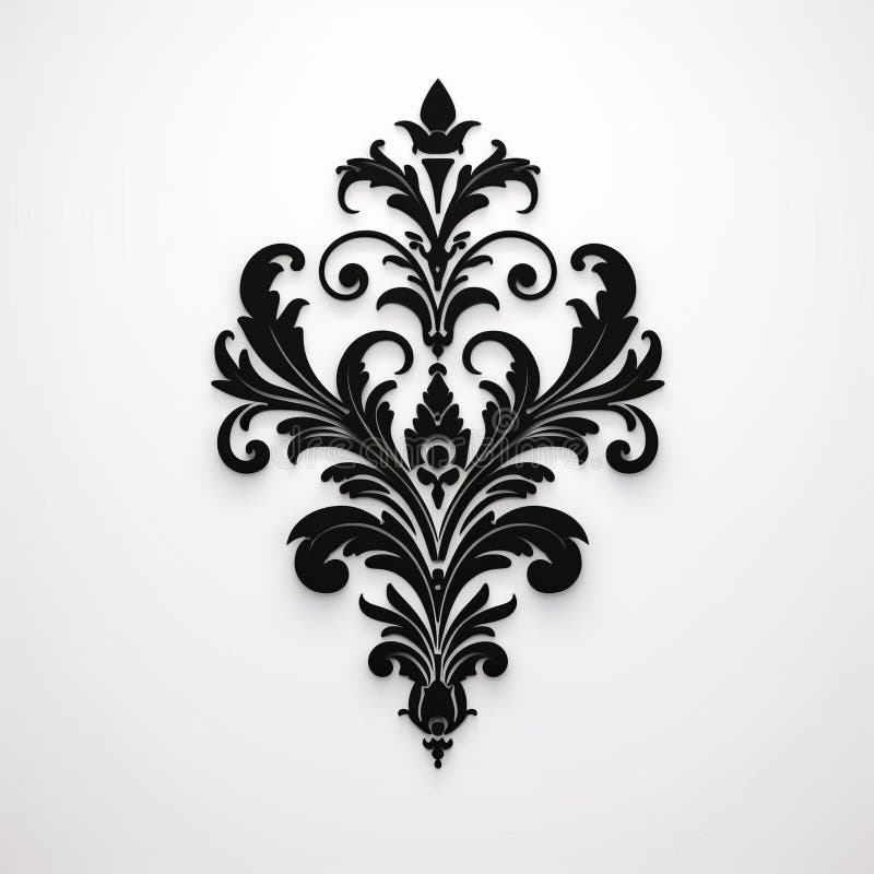 Luxury Black Decorative Element Flat Black Logo Designs Stock ...