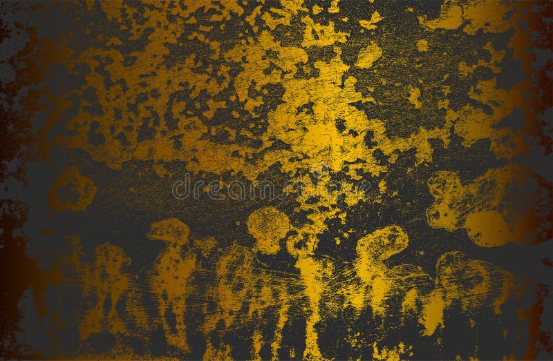 Luxury Black Golden Metal Gradient Background with Distressed Metal ...