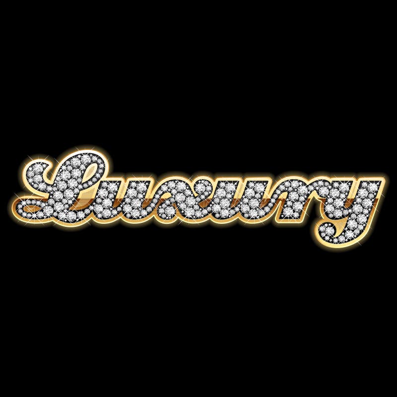 Luxury - Bling-bling - Diamonds Stock Vector - Illustration of gang ...