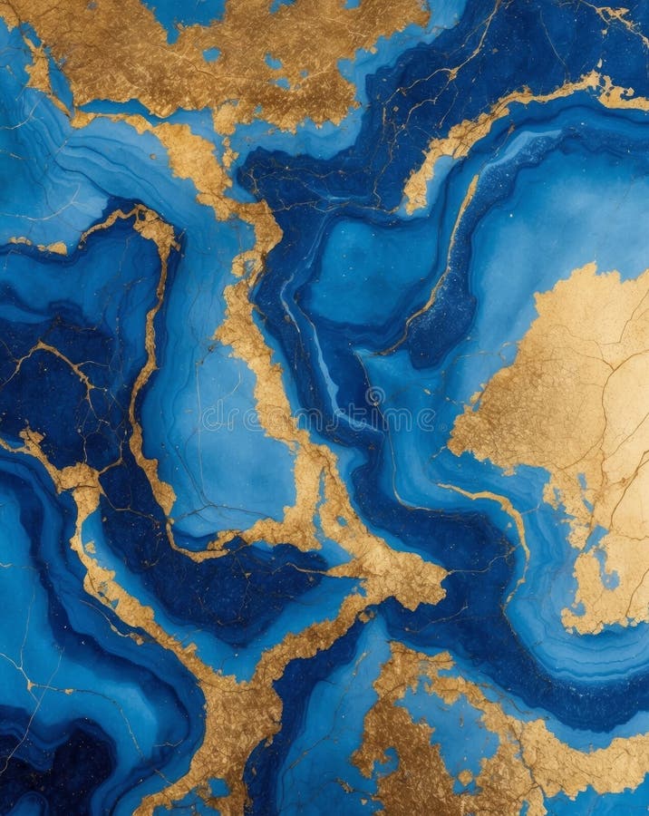 Luxury Blue Gold Marble Texture Background Stock Photo - Image of leaf ...