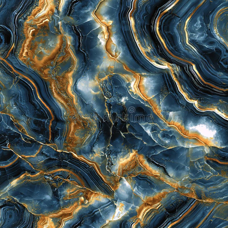 Luxury Blue and Gold Marble Texture Background Stock Illustration ...