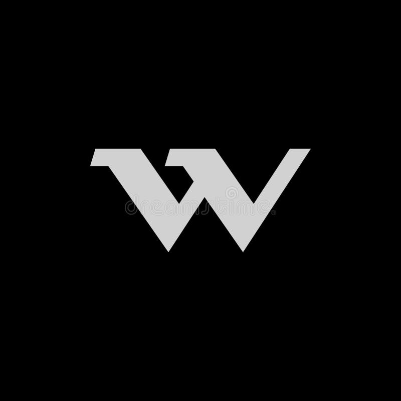 Luxury Bold Letter W stock vector. Illustration of symbol - 136838765