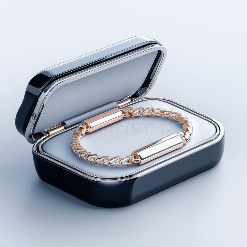 Luxury Bracelet in a Box stock illustration. Illustration of collection ...