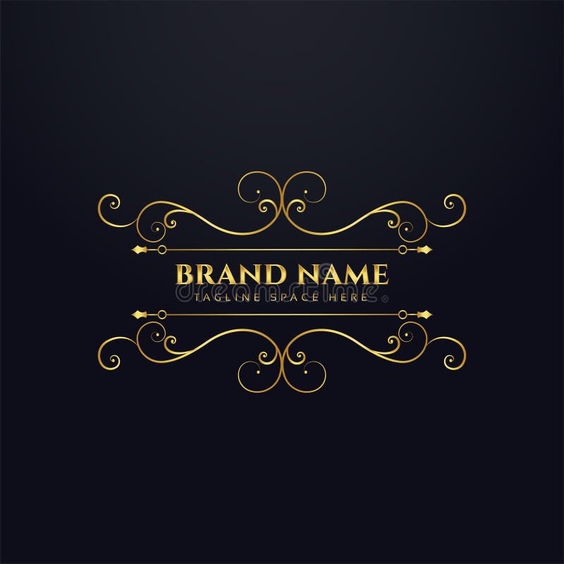 Royal Logo Concept Design with Crown Shape Stock Vector - Illustration ...