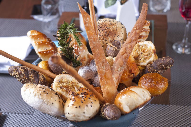 Bread Display at a Hotel Buffet Stock Photo - Image of dining, variety ...