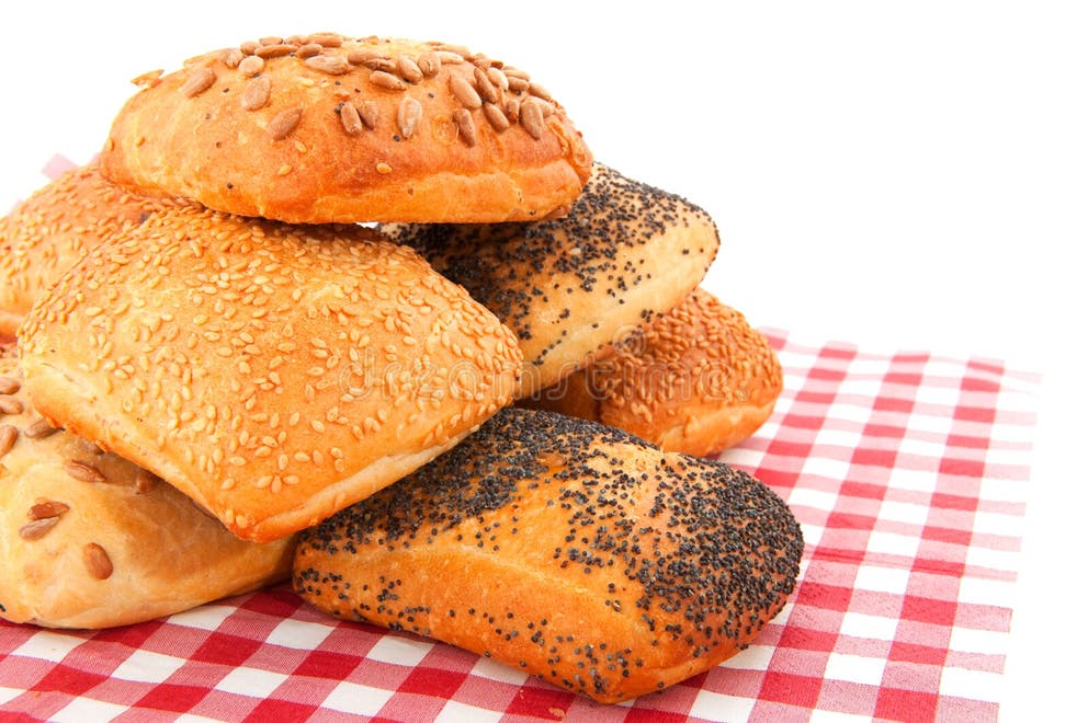 Luxury bread rolls stock photo. Image of bagel, meal - 11416432