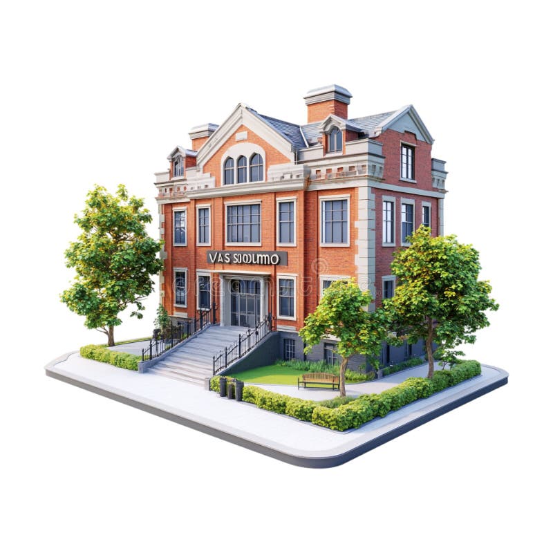 Classic Brick House Model Background Stock Illustrations – 104 Classic ...