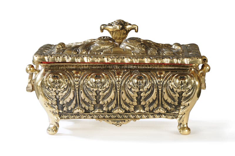 Luxury bronze small box stock image. Image of decor, container - 7362305