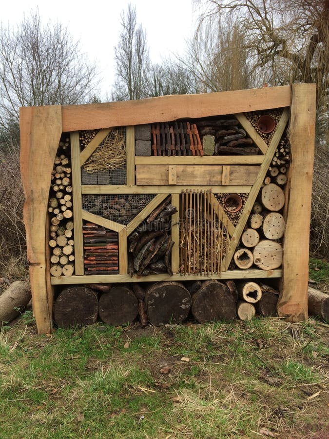 Huge Luxury Wooden Bug Hotel Stock Photo - Image of luxury, hotel ...