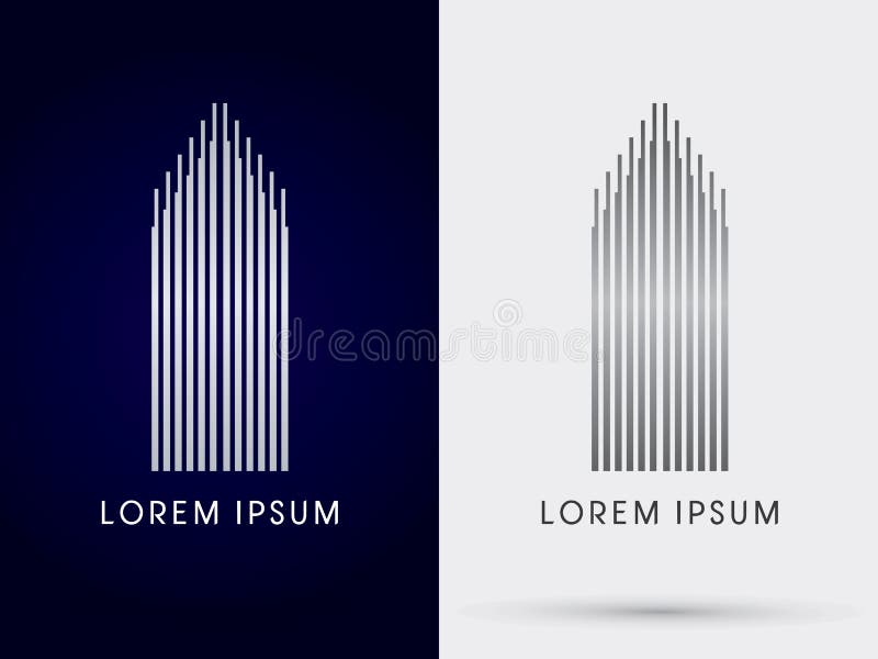 Luxury Building Condominium Stock Vector - Illustration of graphic ...