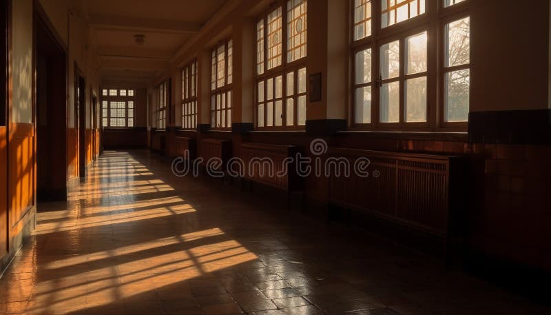 Luxury Building Feature with Modern Architecture and Backlit Window ...