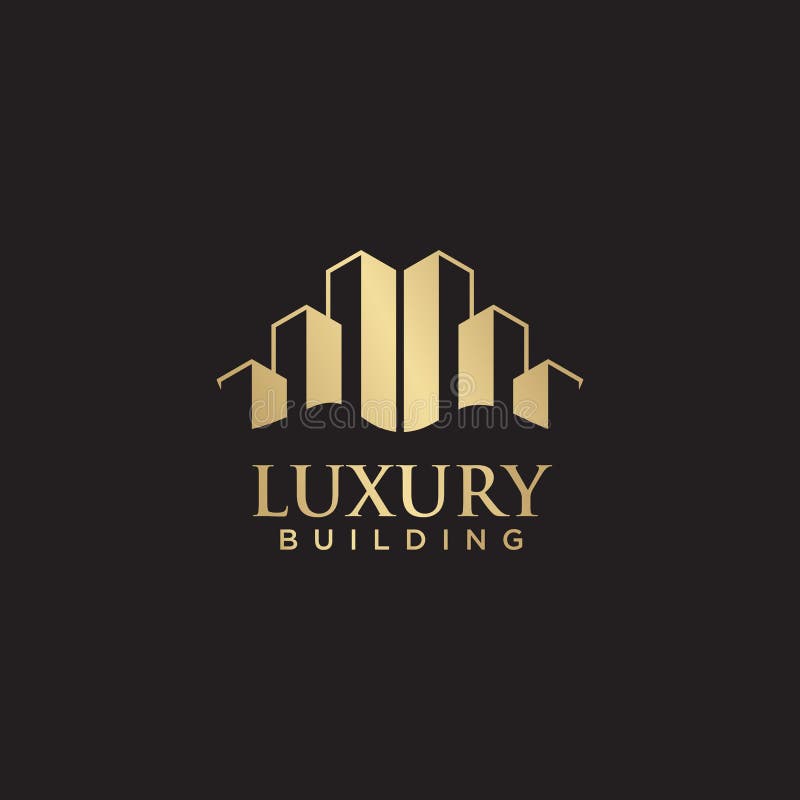 Set of Luxury Building Icon Logo Design Stock Vector - Illustration of ...