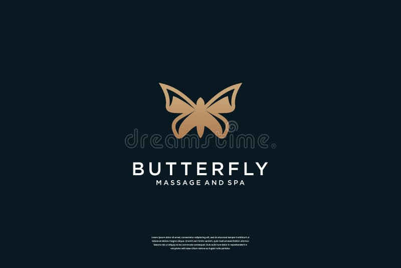 Luxury Butterfly Logo Design Inspiration Stock Vector - Illustration of ...