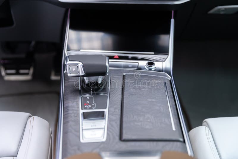 Luxury Car, Automatic Transmission. Business Class Auto. Stock Photo ...