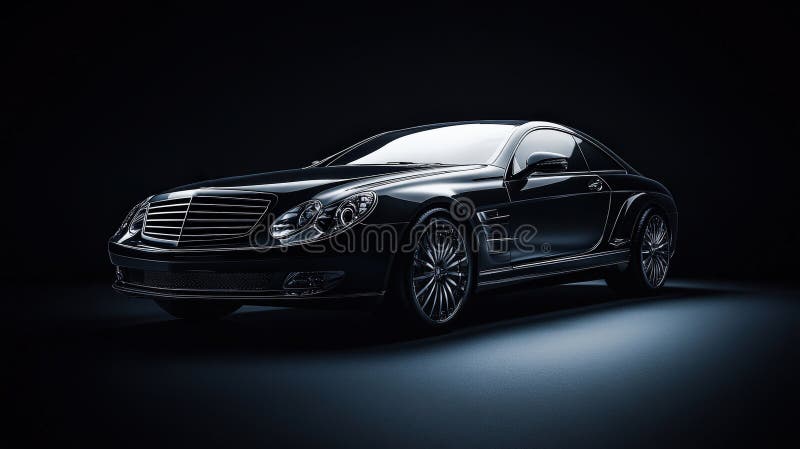 Luxury Car Front Angle with Polished Finish and Dynamic Contours ...