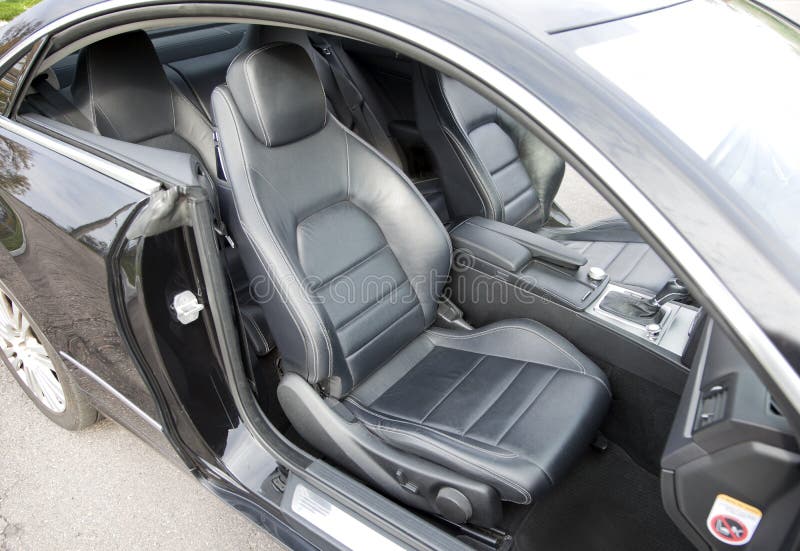 Luxury Car, Interior Side View Stock Photo - Image of seat, design ...