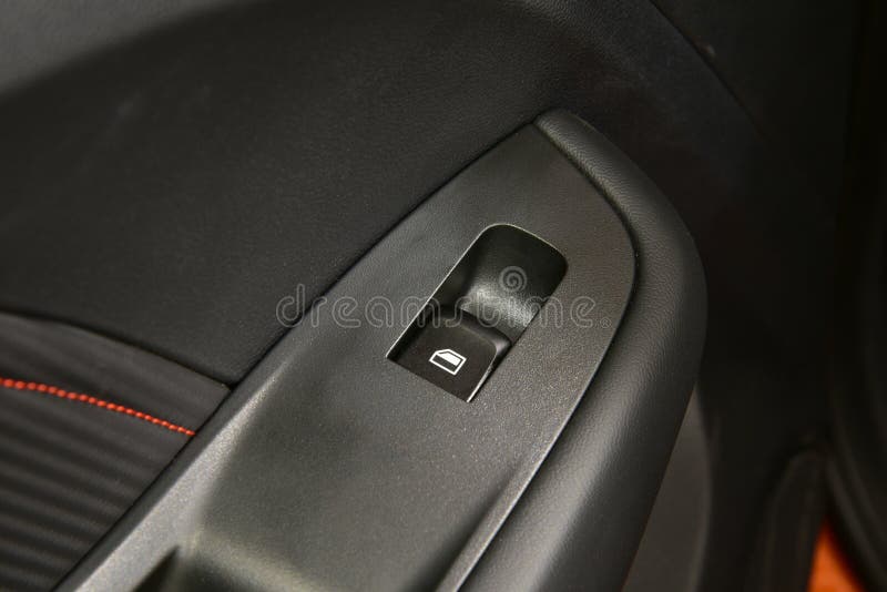 The Button for Raising the Windows in the Car Stock Photo - Image of ...