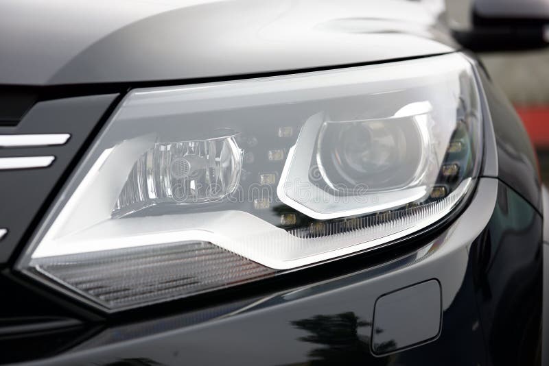 Luxury Car Rear Light- Closeup View Stock Photo - Image of abstract ...