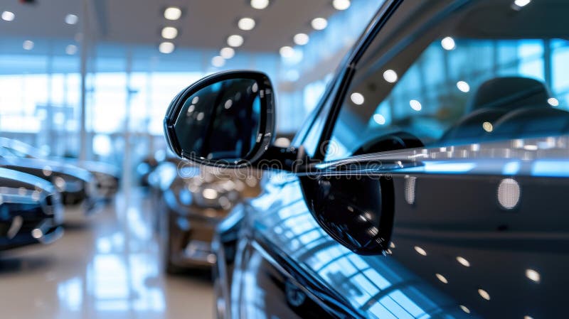 Luxury Car Showcase: Reflections of Elegance. Stock Illustration ...