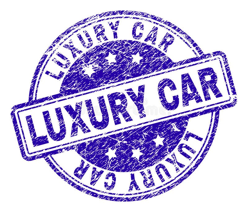 Scratched Textured LUXURY CAR Stamp Seal Stock Vector - Illustration of ...