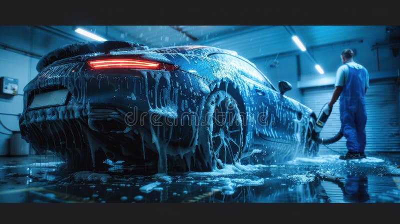 The Luxury Car Wash.AI Generated Image Stock Image - Image of ...
