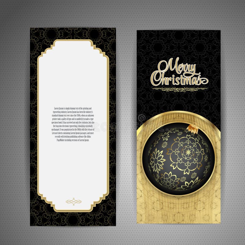 Luxury Card with Christmas Ball. Vector Stock Illustration ...