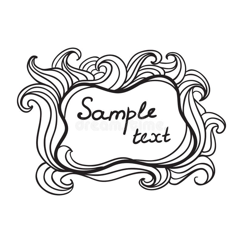 Luxury Card Vintage Hand Drawing Vector Stock Vector - Illustration of ...