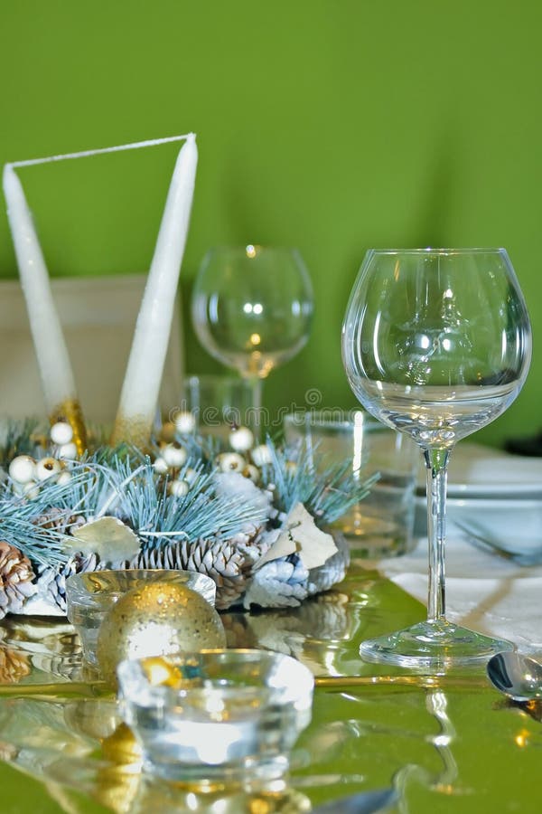Luxury Celebration Table Setting Stock Image - Image of merry, elegant ...