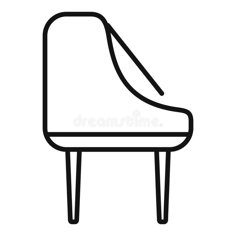 Luxury Chair Icon Outline Vector. Interior Sofa Stock Vector ...