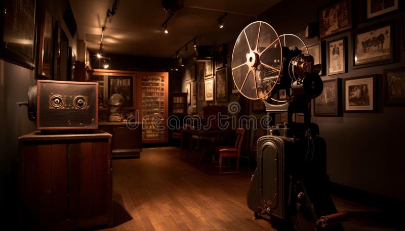 Luxury Chair in Old Fashioned Room with Modern Technology Generated by ...