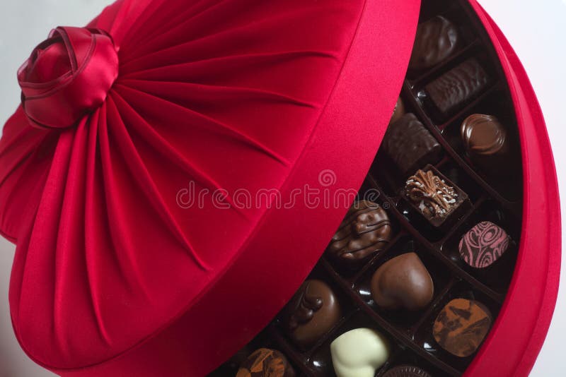 Luxury chocolate box open stock image. Image of chocolates - 13031091