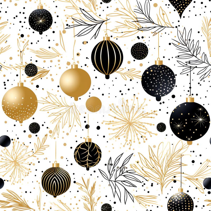 Luxury Christmas Patterns. Digital Paper. AI Generated Stock ...