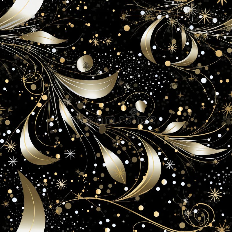 Luxury Christmas Patterns. Digital Paper. AI Generated Stock ...