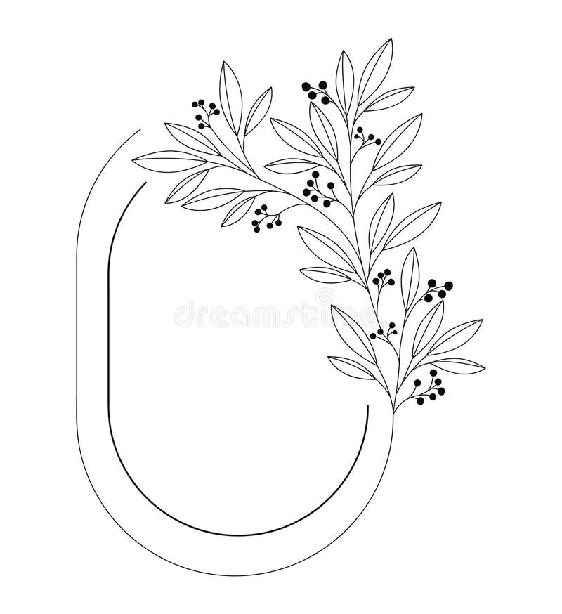 Luxury circle frame stock vector. Illustration of botanical - 246556251