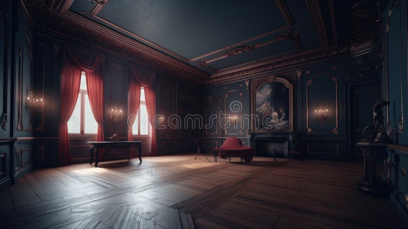 Luxury Classic Interior of a Large Room. - Made with Generative AI ...