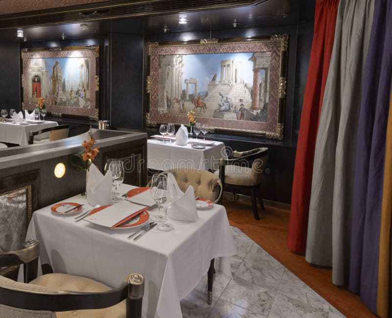 Luxury classic restaurant editorial stock photo. Image of cafe - 64324648