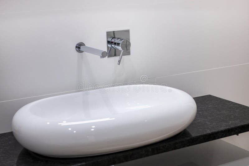 Luxury Clean sink stock image. Image of modern, kitchen - 197705947