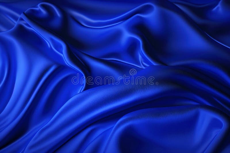Luxury Cobalt Blue Soft Silk Drape Abstract Background. Stock ...