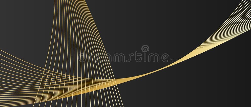 Luxury Creative Gold Dynamic Diagonal Line Pattern Stock Illustration ...