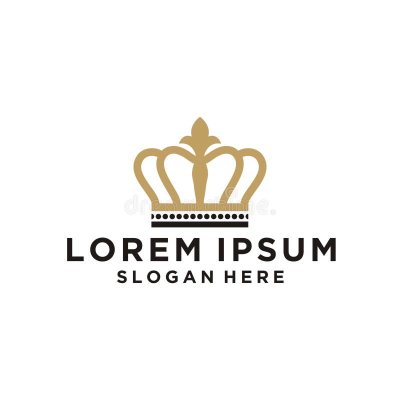 Luxury crown logo stock vector. Illustration of luxury - 121691390