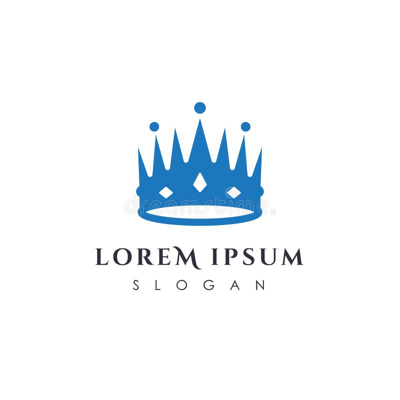 Luxury Crown Logo Vector Template. Linear Crown Icon Vector Stock ...