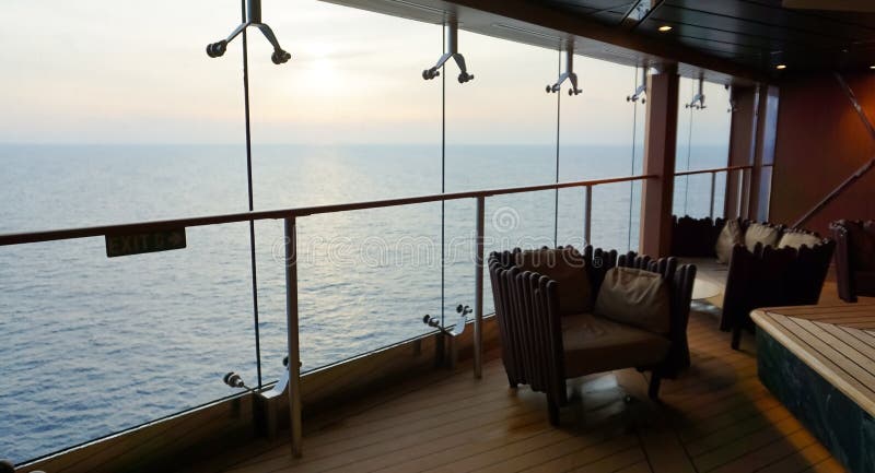 Luxury Cruise Ship Deck at Day Stock Image - Image of ocean, view: 283710831