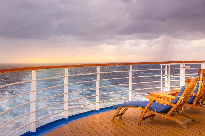 Luxury Cruise Ship Deck with Lounge Seating Stock Image - Image of lifestyle, tropical: 370787527