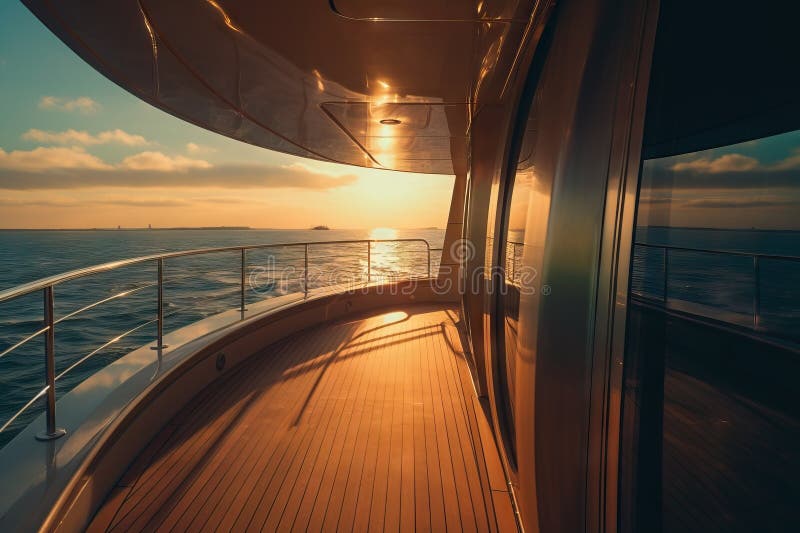 Luxury Cruise Ship Interior. Stock Illustration - Illustration of ...