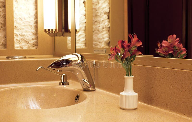 Luxury Cruise Ship Restroom Stock Photo - Image of faucet, ship: 21341952